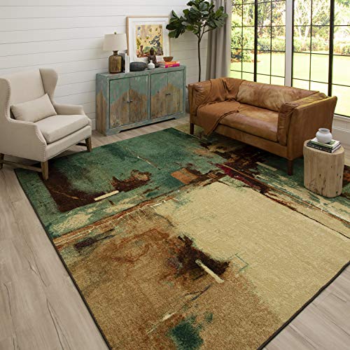 Mohawk Home Aqua Fusion Area Rug (58110 58015 090120)