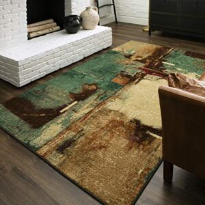 Mohawk Home Aqua Fusion Area Rug (58110 58015 090120)