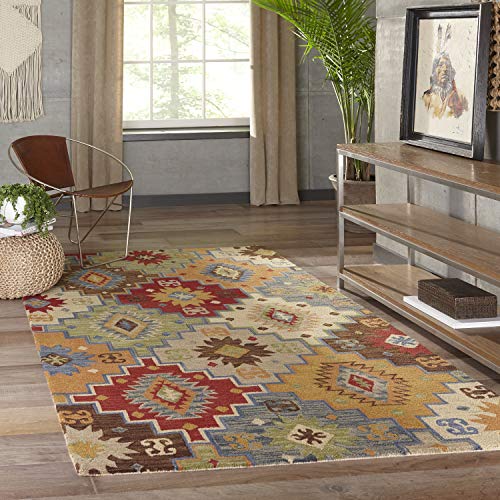 Momeni Rugs Tangier Collection Area Rug, 3'6" x 5'6", Multicolor