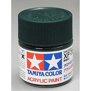 TAMIYA Acrylic XF70 Dark Green TAM81370 Plastics Paint Acrylic