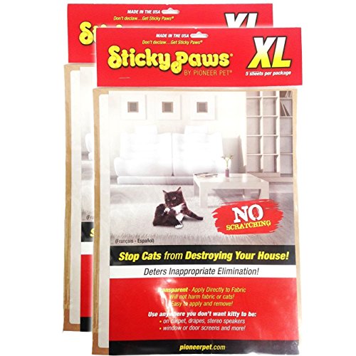 Sticky Paws 10 XL Sheets (2 Packs of 5 Sheets)