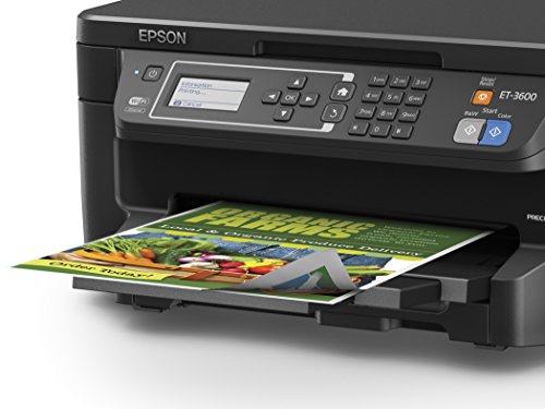 Epson ET-3600 EcoTank Wireless Color All-in-One Supertank Printer with Scanner, Copier & Ethernet