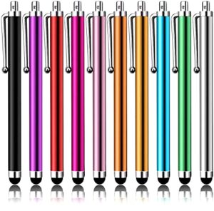 stylus pens for touch screens, liberrway pen 10 pack of pink purple black green silver universal screen capacitive compatible with kindle ipad iphone samsung