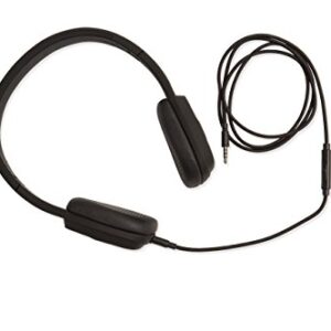 Outdoor Tech OT1450-B Wired Audio Bajas Headphones, Black