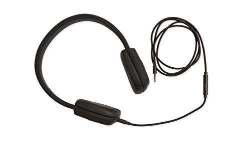 Outdoor Tech OT1450-B Wired Audio Bajas Headphones, Black