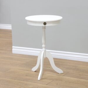 Frenchi Furniture Table, 15.76 in x 15.76 in x 24.82 in, White