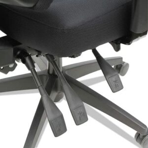 Alera ALEHPM4201 Wrigley Series 275 lbs. Capacity High Performance Mid-Back Multifunction Task Office Chair - Black