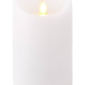 Liown Flameless Candle: Unscented Moving Flame Candle with Timer (4" White)