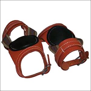 hilason western horse tack leg protection skid boots chestnut