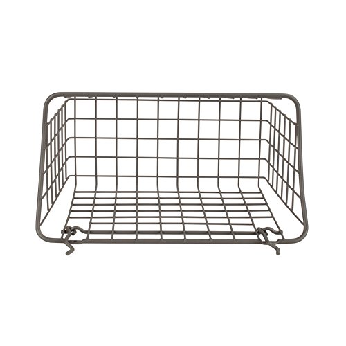 Spectrum Diversified 10" x 5" x 7" Pegboard & Wall Mount Basket, 10"L x 7"W, Industrial Gray