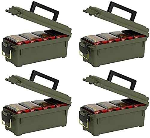 Molding Water Resistant Ammo Storage Box, 13-3/4L x 5-5/8W x 5-9/16H, Green