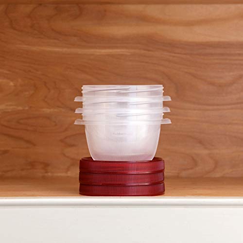 Rubbermaid TAKEALONG 3pc 2cup TWIST TOP, 1, Clear