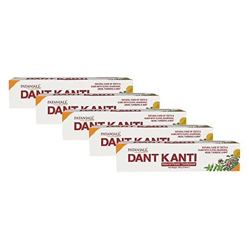 Patanjali Dant Kanti Toothpaste(Pack of 5 - 200g each) by Patanjali