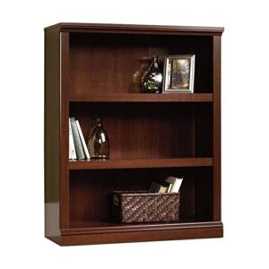 pemberly row 3 shelf bookcase in select cherry