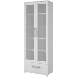 accentuations by manhattan comfort -mc serra 5 shelves bookcase 1.0, white