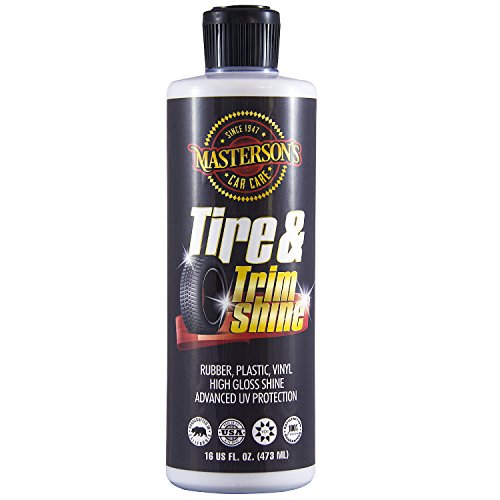 MASTERSON'S CAR CARE MCC_104_16 Tire & Trim Shine - High Gloss Protectant for Rubber Plastic Vinyl - Dry-to-The-Touch Non-Greasy - UV Solar Protection Against Cracking and Fading (16 oz.)