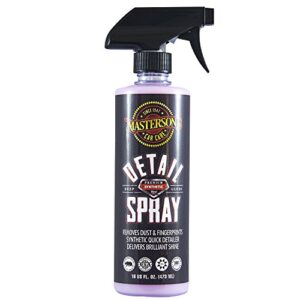 masterson's car care mcc_103_128 detail spray - anti static sprayable detailer for cars, trucks, motorcycles, rv, apartments - removes dust, dirt, fingerprints instantly (16 oz.)