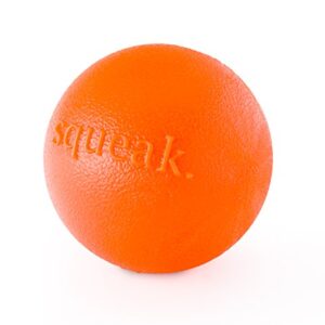 Planet Dog Orbee-Tuff Squeak Ball Orange Dog Fetch Toy