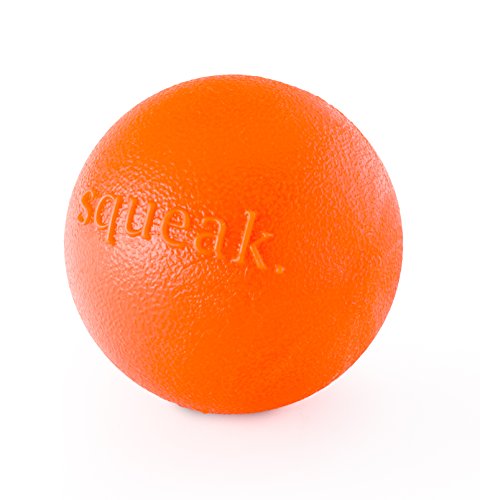 Planet Dog Orbee-Tuff Squeak Ball Orange Dog Fetch Toy