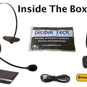 Global Teck Worldwide BlueParrott B250 XTS Bluetooth Headset - Designed for Noisy Environments, Noise Canceling Microphone, Drivers, Truckers - All-Day Talk Time, Audifonos Inalambrico Bluetooth