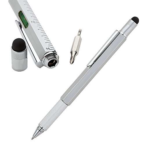 5 in 1 Engineer Ballpoint with Stylus in Tin Box