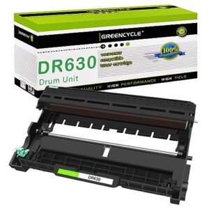 greencycle 1 pack dr630 dr-630 black drum unit replacement compatible for brother hl-l2300d dcp-l2520dw dcp-l2540dw hl-l2360dw hl-l2380dw mfc-l2700dw mfc-l2740dw laser printer（without toner）