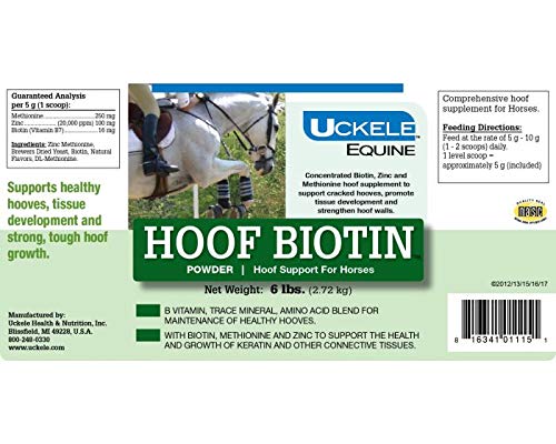 Uckele Hoof Biotin - Hoof Support for Horses - 6 pound (lb)