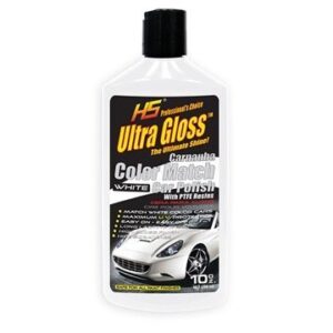 hs ultragloss carnauba white color match car polish with ptfe results. the professional choice. 10 oz.