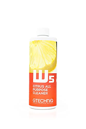 Gtechniq - W5 Citrus All Purpose Cleaner - Removes Oil and Grime with Ease; Does Not Damage Wax or Coatings; 100% Biodegradable; Use on Engine Bays or Carpet Stains to Remove Grease (500 milliliters)