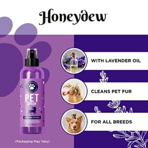 Lavender Oil Dog Deodorizing Spray - Dog Spray for Smelly Dogs and Puppies and Dog Calming Spray with Lavender Essential Oil - Lightly Scented Dog Deodorizer for Smelly Dogs and Dog Essentials