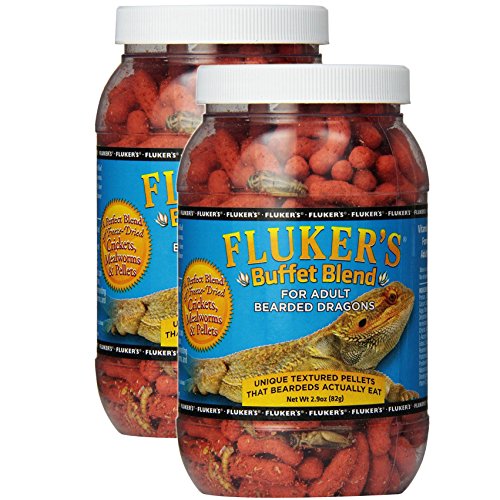 Fluker's Buffet Blend Adult Bearded Dragon Formula, 2.9 Ounce (Pack of 2 - 5.8oz Total)