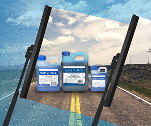 Aqua Charge Windshield Washer Ultra Concentrate, 1 Bottle Makes 55 gallons of Finished Summer Product, Simply Add Methanol for a Winter Blend down to -20F