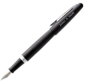 pilot engraved metropolitan pen - personalized with your name (fountain fine nib, black)