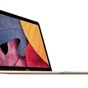 Apple Macbook Retina Display Laptop (12 Inch Full-HD LED Backlit IPS Display, Intel Core M-5Y31 1.1GHz up to 2.4GHz, 8GB RAM, 256GB SSD, Wi-Fi, Bluetooth 4.0) Gold (Renewed)