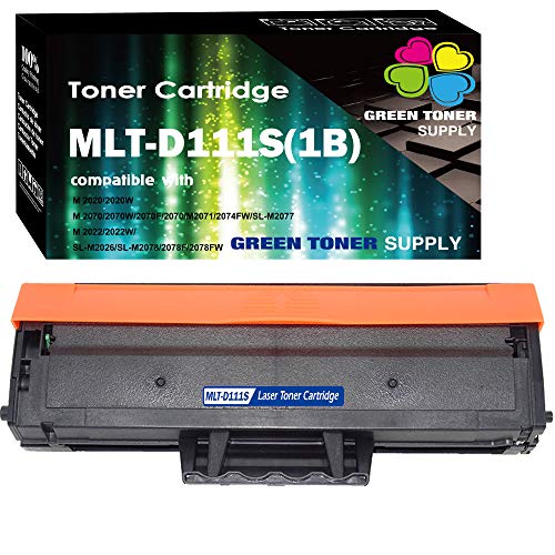 Green Toner Supply Compatible Toner Cartridge Replacement for Samsung 111s MLTD111S for Xpress SL-M2020W SL-M2020 SL-2070FW SL-2070W SL-2022W SL-2022FW Printer