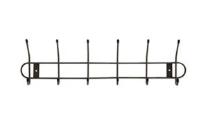 spectrum diversified wall mount 6 hook rack, industrial gray