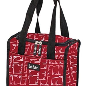 Nicole Miller 11" Insulated Lunch Box Portable Cooler Bag - Signature Red