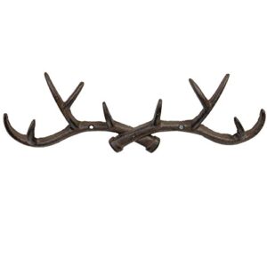 cast iron antler wall hooks