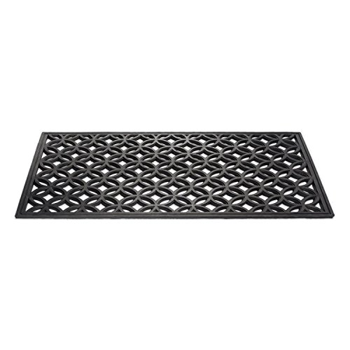 DII Rubber Doormats Collection All Weather, 18x30, Lattice