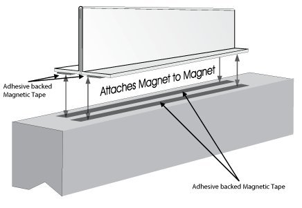 Cubicle X-Ray Vision 8" X 2" Double-Sided Office Cubicle Nameplate Sign Frame (12 Pack)