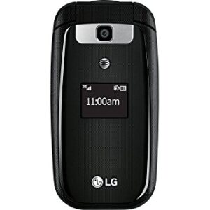 LG B470 AT&T Prepaid Basic 3g Flip Phone, Black - Carrier Locked to AT&T