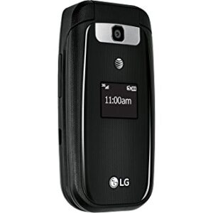 LG B470 AT&T Prepaid Basic 3g Flip Phone, Black - Carrier Locked to AT&T