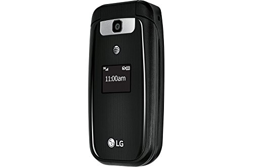 LG B470 AT&T Prepaid Basic 3g Flip Phone, Black - Carrier Locked to AT&T