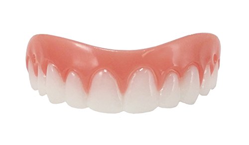 Billy Bob Instant Smile Comfort Fit Flex Cosmetic Teeth, Bright White Shade, Comfortable Upper Veneer, 1 Size Fits Most