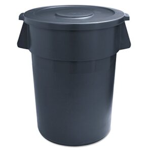 boardwalk 32glwrgra round waste receptacle lldpe 32 gal gray