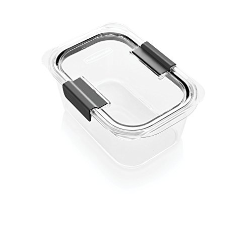 Rubbermaid Brilliance Food Storage Container, Medium Deep, 4.7 Cup, Clear 2024349