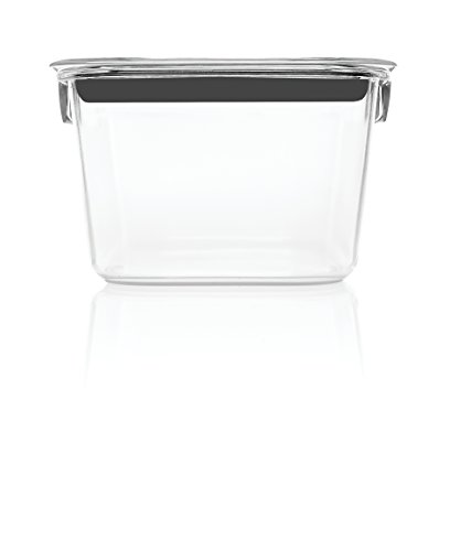 Rubbermaid Brilliance Food Storage Container, Medium Deep, 4.7 Cup, Clear 2024349