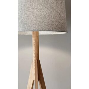 Adesso Home 3208-12 Transitional One Light Floor Lamp from Eden Collection in Bronze/Dark Finish, 18.00 inches, 59.25 in