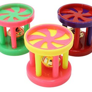 1309 3 Roller Foraging Cages Bonka Bird Toys Foot Beak Colorful Budgie Finch Parrotlet Parrot