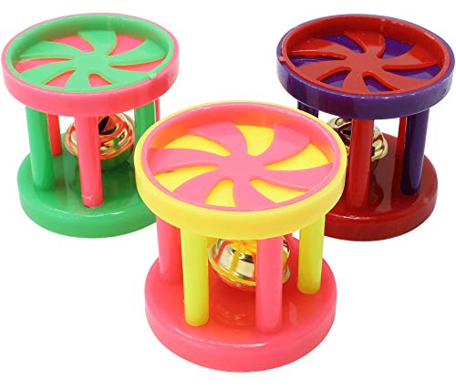 1309 3 Roller Foraging Cages Bonka Bird Toys Foot Beak Colorful Budgie Finch Parrotlet Parrot